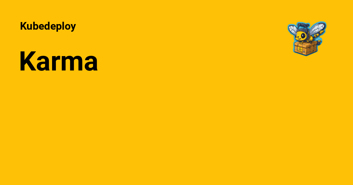 Karma - Kubedeploy